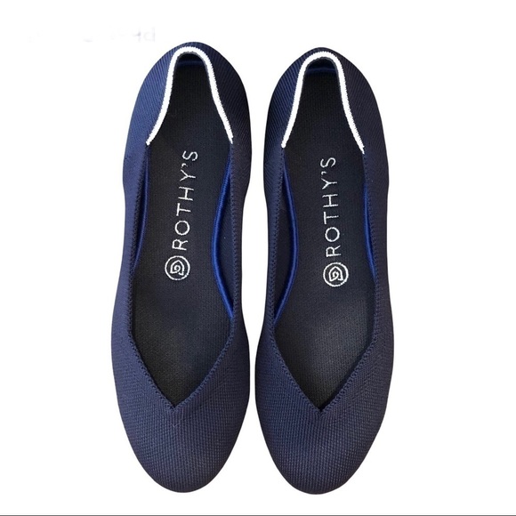 Rothy's | Shoes | Rothys The Flat Deep Navy Blue Size 85 | Poshmark